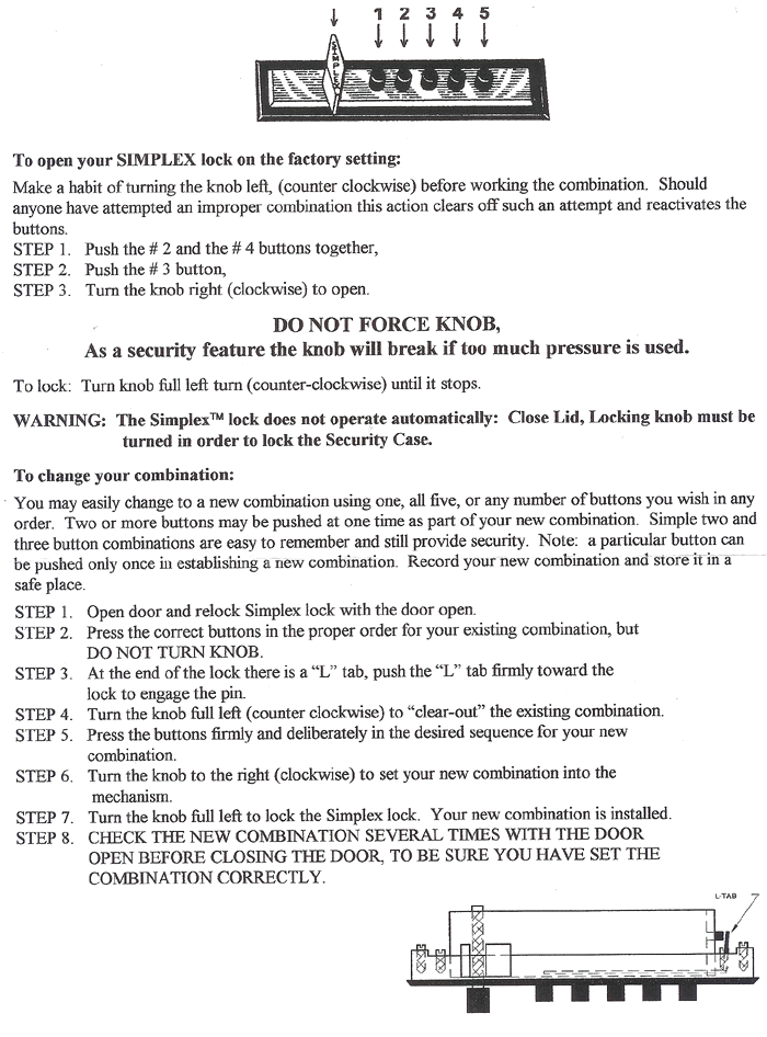 Simplex Lock